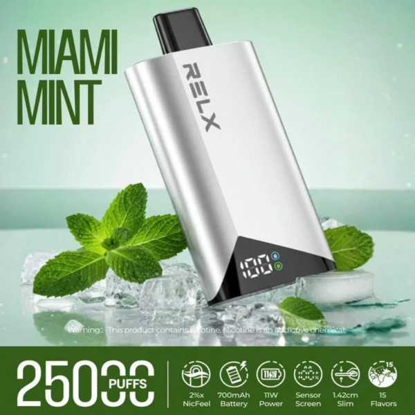 Buy RELX Peace 25K Puffs 20mg Disposable Vape In UAE